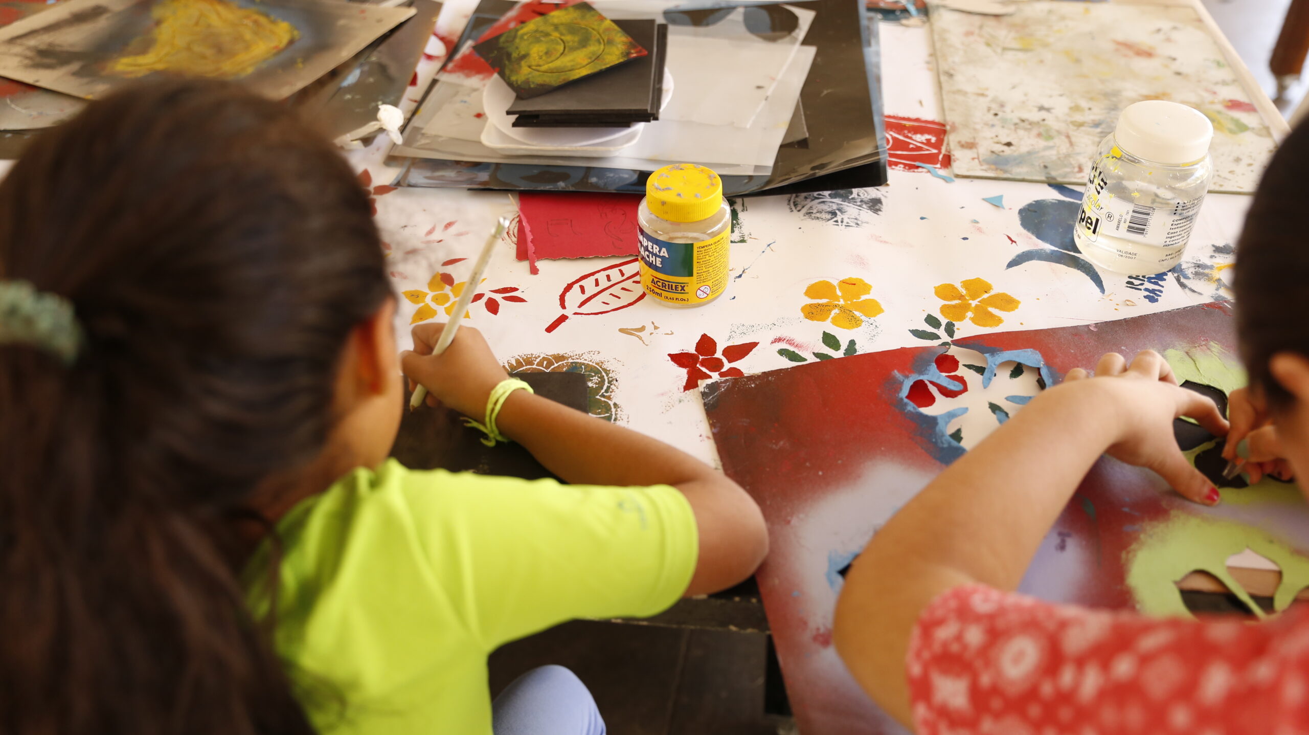 oficina de stencil com mam educativo - MAM